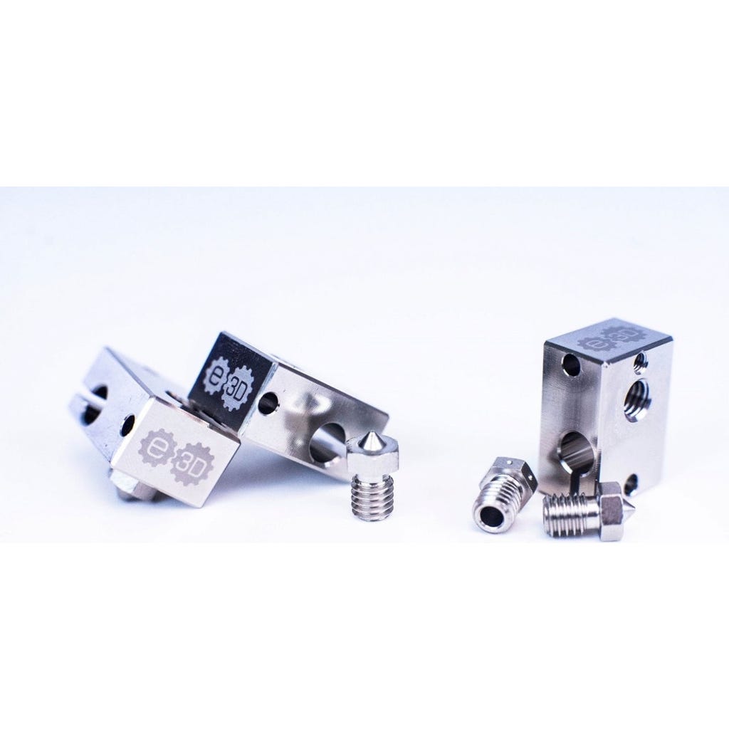E3D V6 Plated Copper Heater Block - 3DJake International