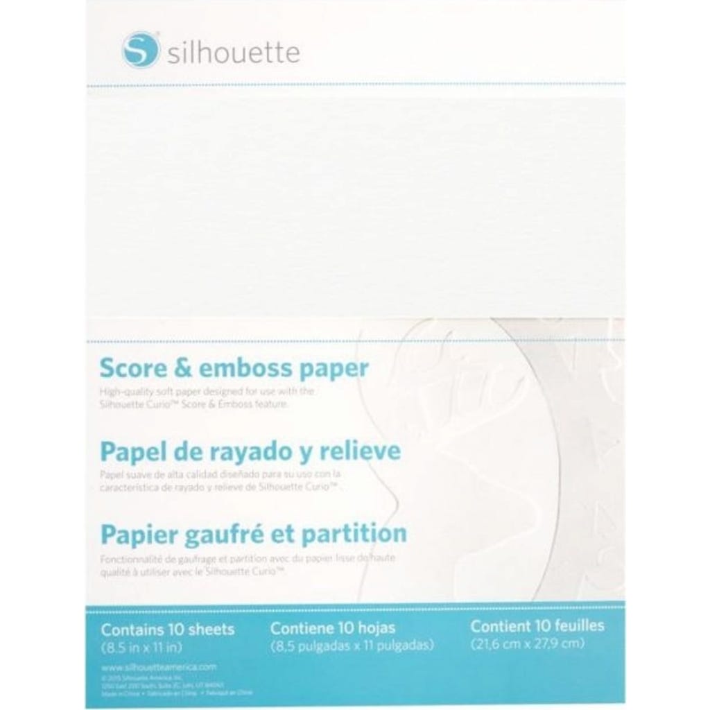 Silhouette Score & Emboss Paper - 21,6 cm x 27,9 cm, 1 Set - 3DJake ...