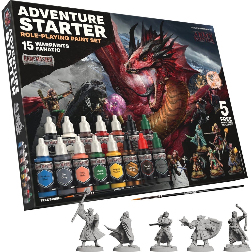 The Army Painter GameMaster: Adventure Starter Role-Playing Paint Set ...