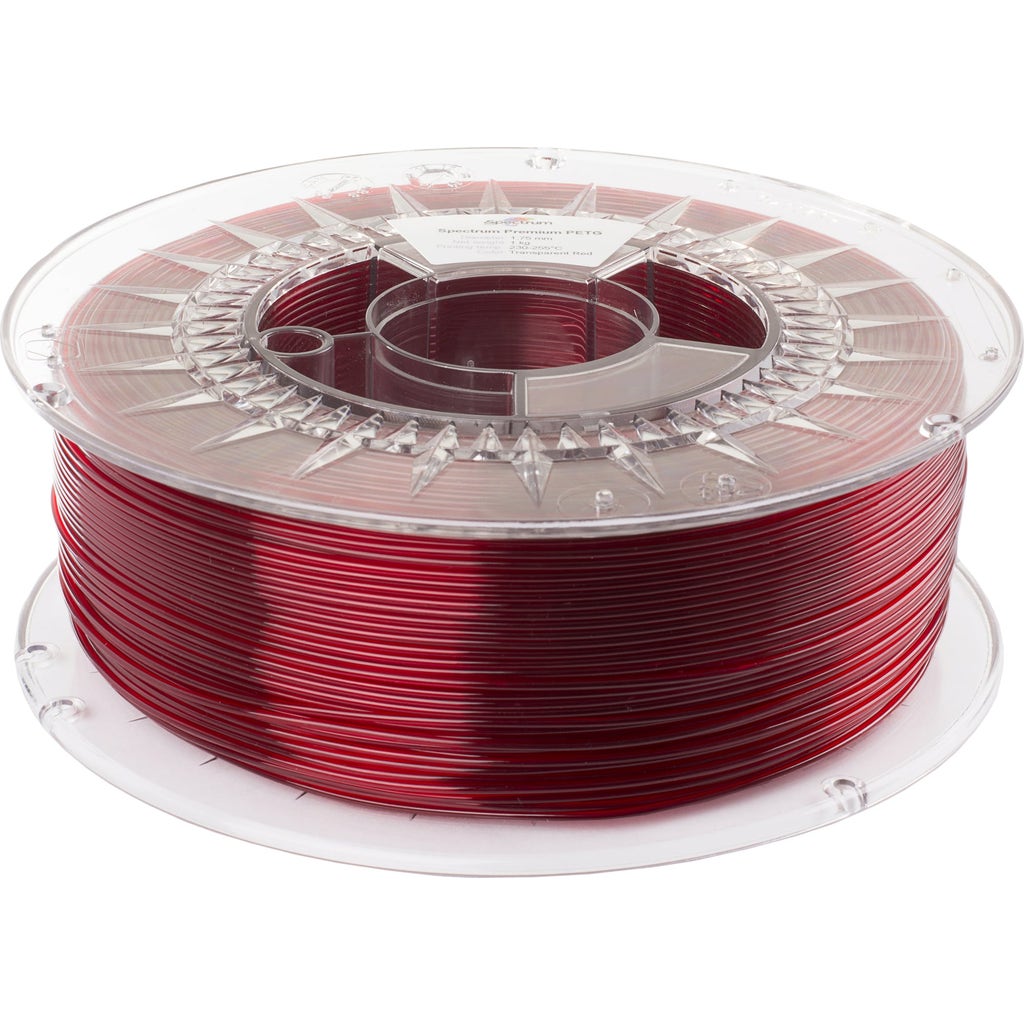 Spectrum PETG Premium Transparent Red - 3DJake Ireland