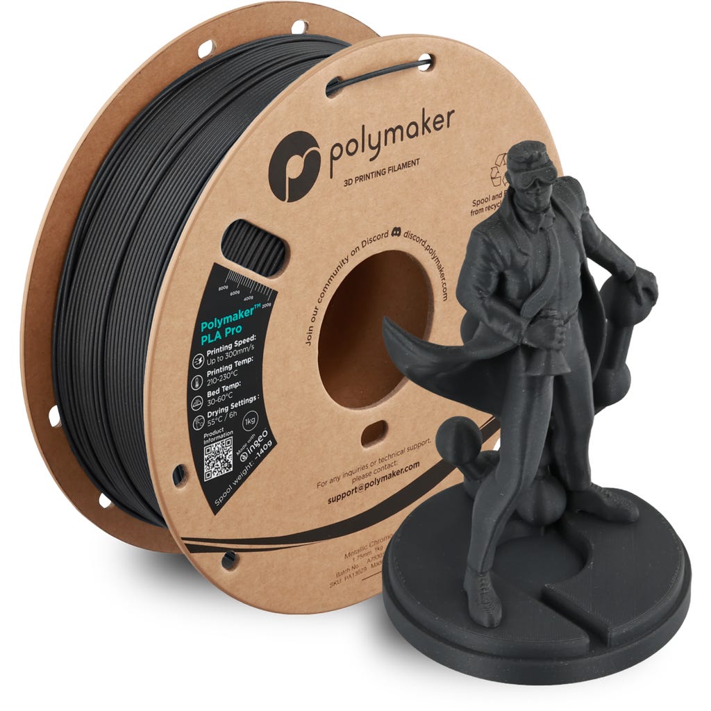 Polymaker PLA Pro Metallic Chrome - 3DJake International