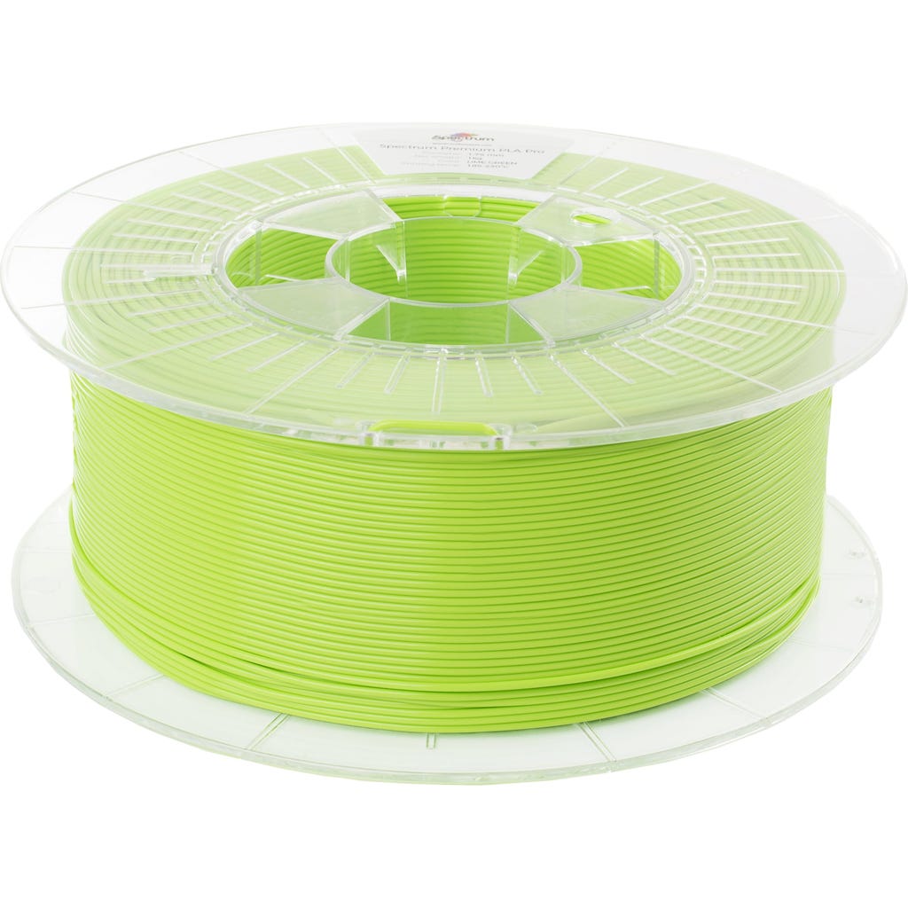 Spectrum PLA Pro Lime Green - 3DJake Česká republika