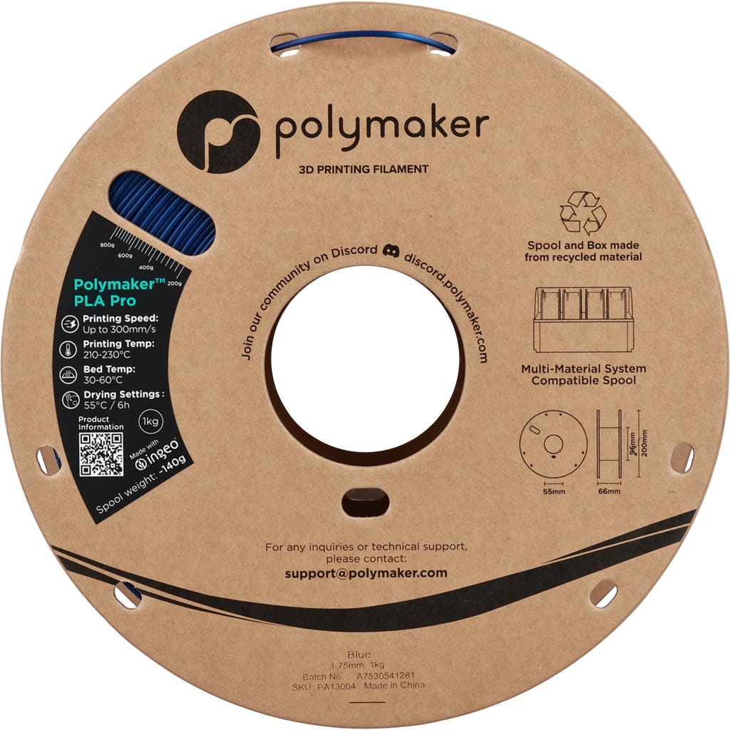 Polymaker PLA Pro Blue - 3DJake International