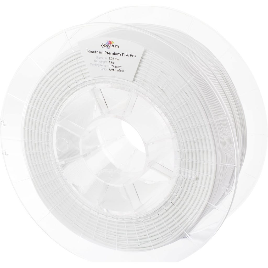 Spectrum PLA Pro - Arctic White - 3DJake Ireland