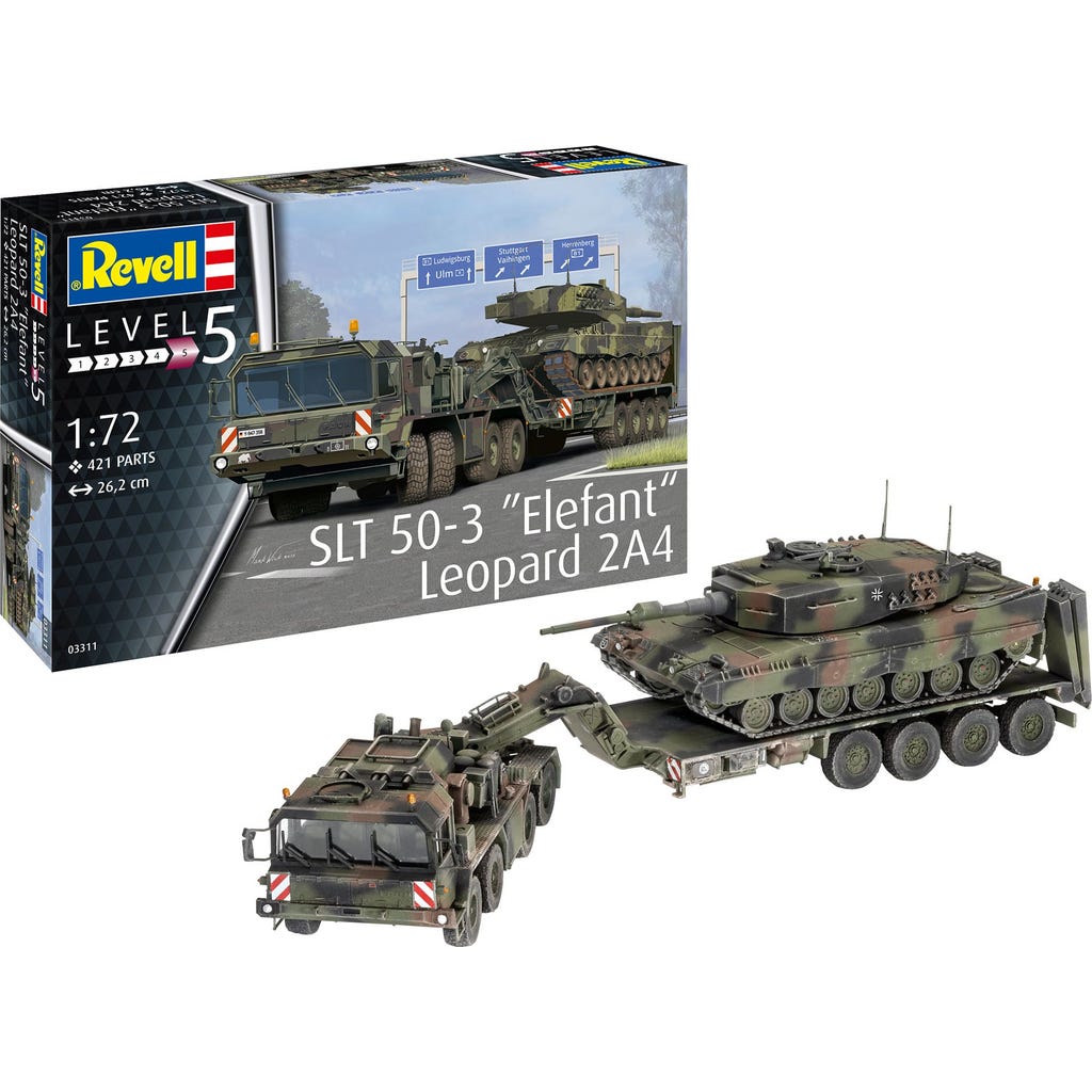 Revell SLT 50-3 "Elefant" + Leopard 2A4 - 3DJake España