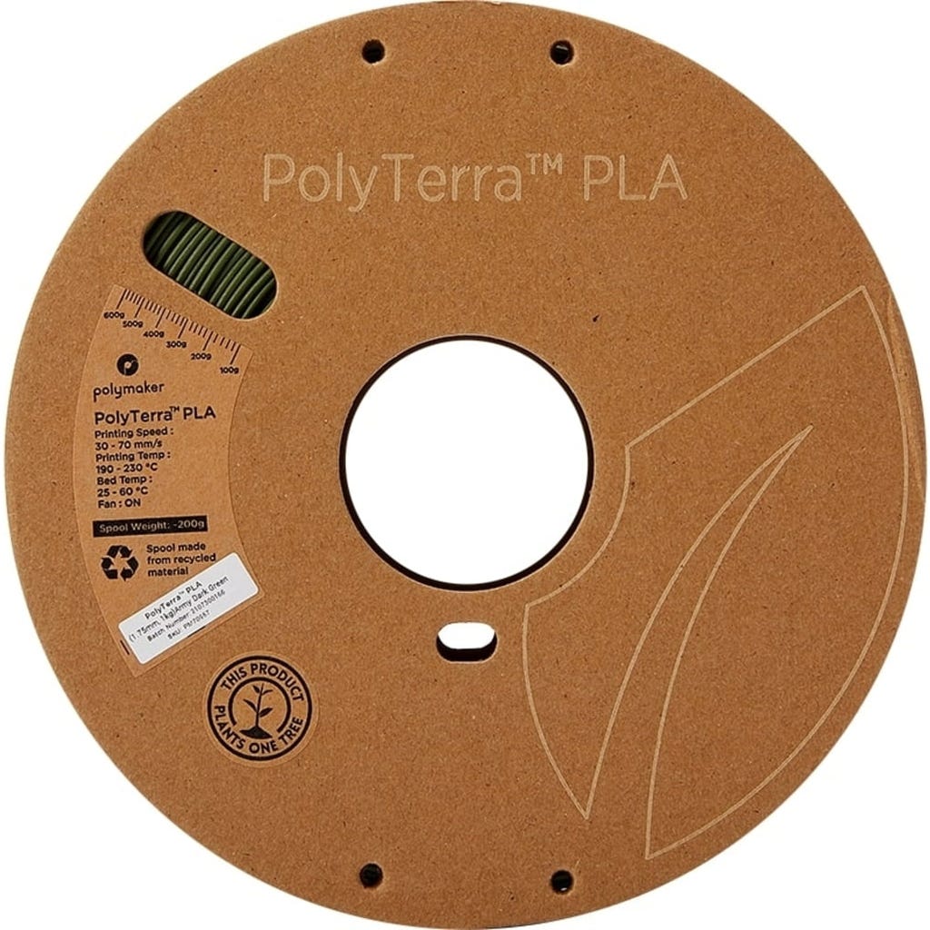 Polymaker PolyTerra PLA Army Dark Green - 3DJake