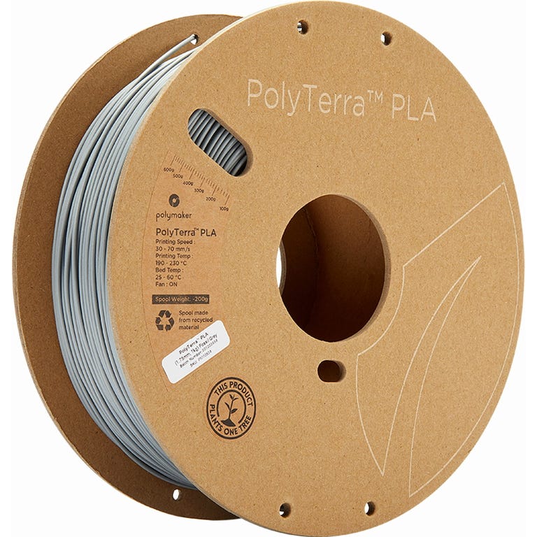 Polymaker PolyTerra PLA Fossil Grey - 3DJake Ireland