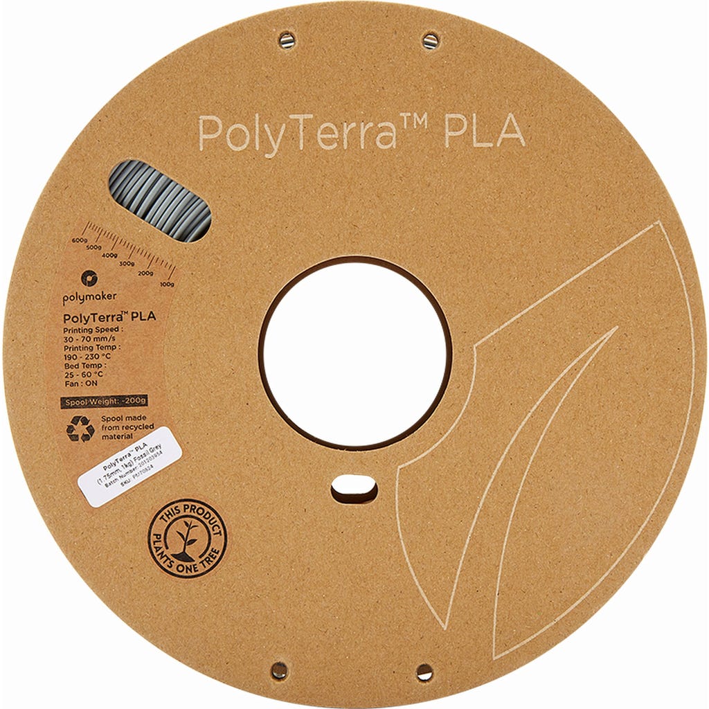 Polymaker PolyTerra PLA Fossil Grey - 3DJake International