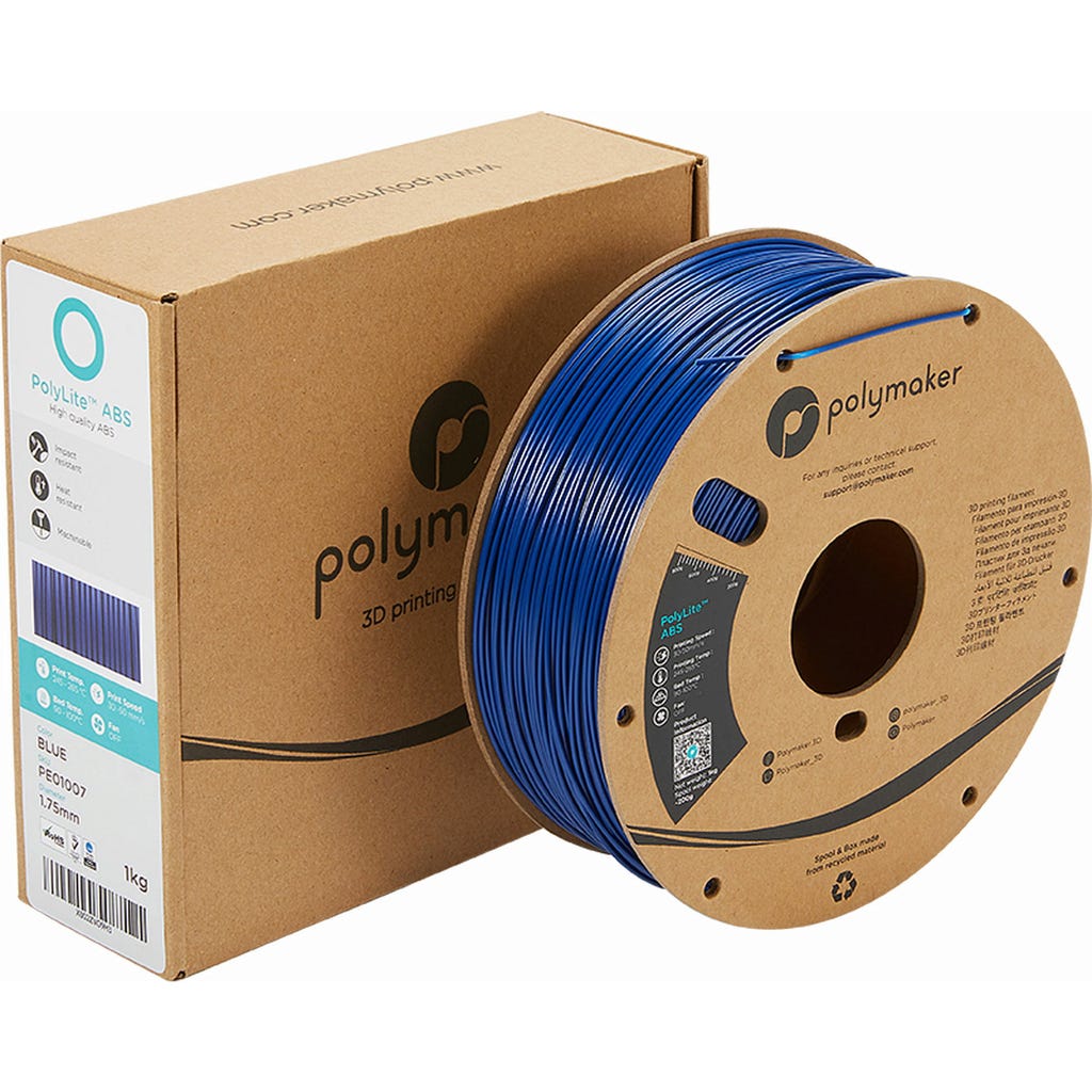 Polymaker PolyLite ABS Bleu - 3DJake France