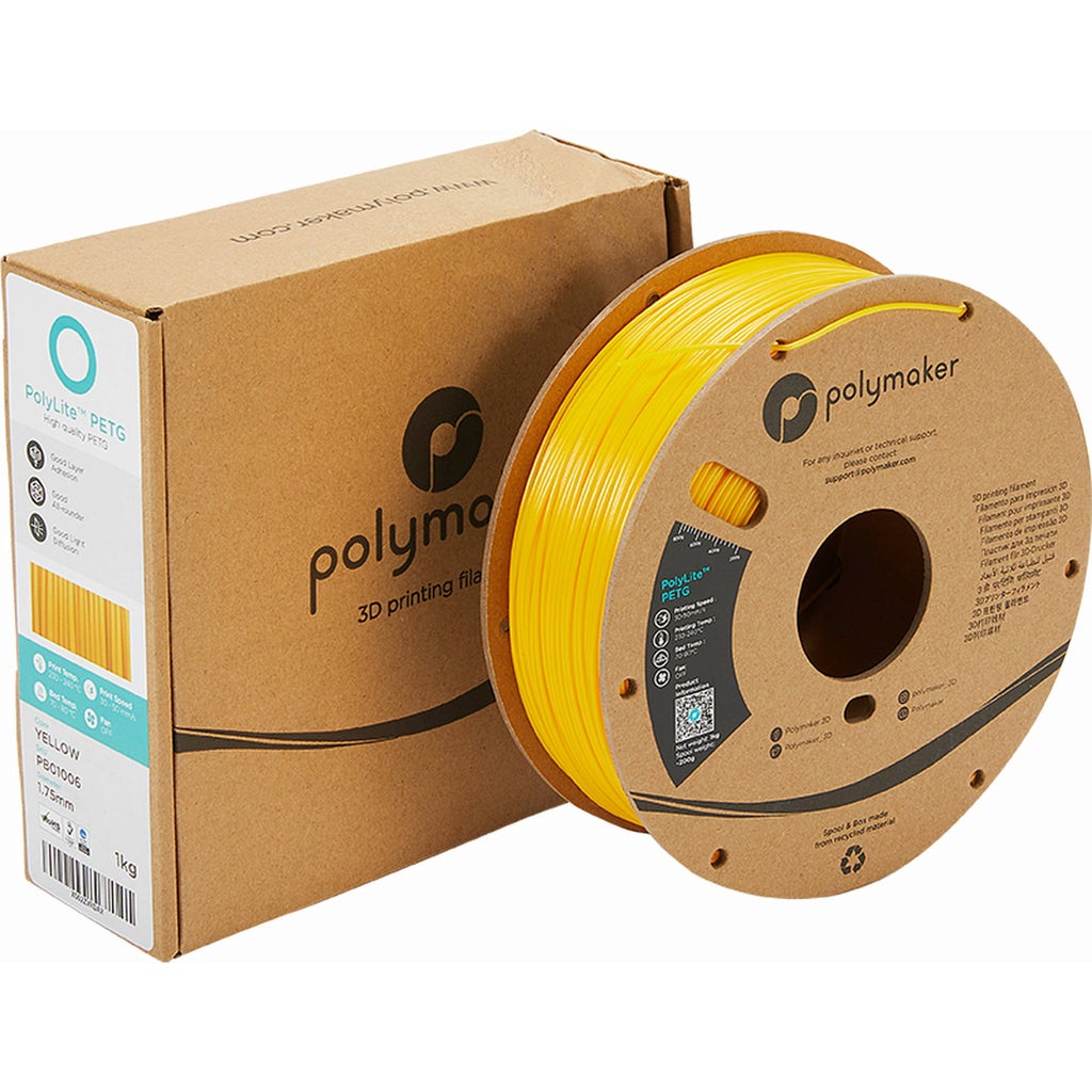 Polymaker PolyLite PETG Yellow - 3DJake Ireland