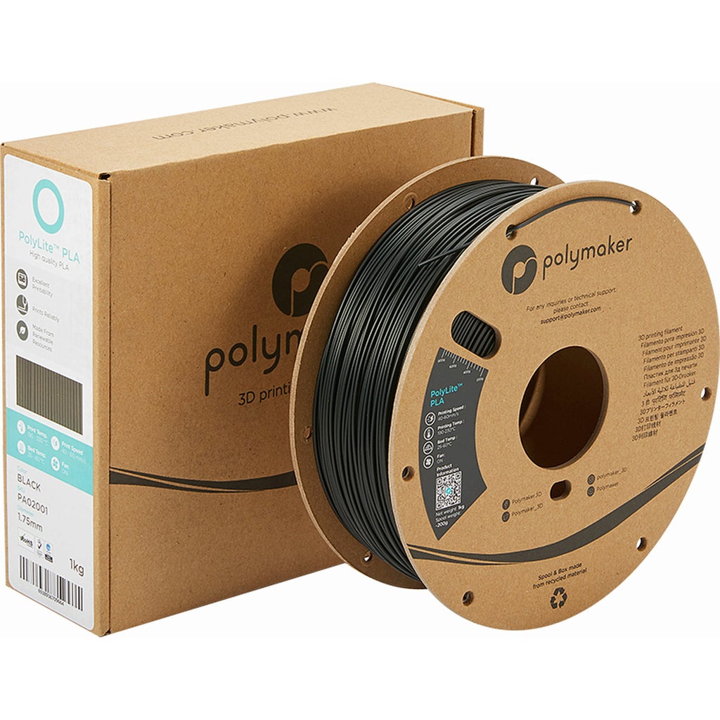 Polymaker PolyLite PLA - Black - 3DJake Ireland