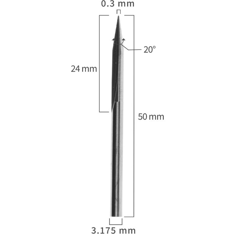 Snapmaker Straight Groove V-Bits, Set van 3, 1 Set - 3DJake Nederland