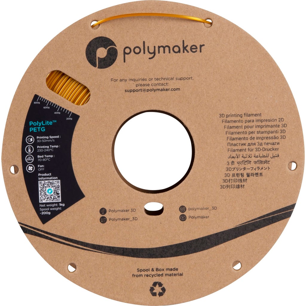 Polymaker PolyLite PETG Gold - 3DJake Deutschland