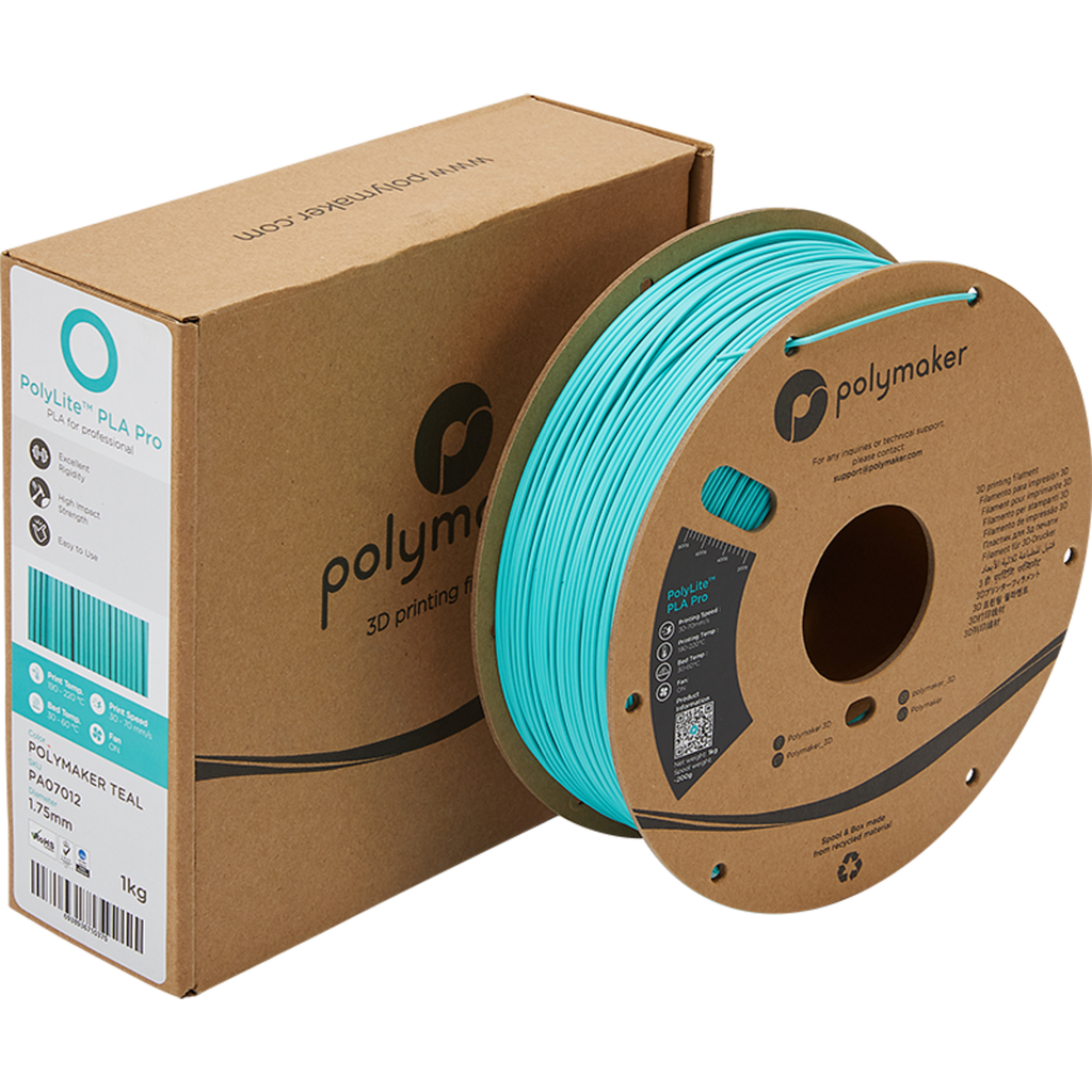 Polymaker PolyLite PLA PRO Teal - 3DJake Suomi