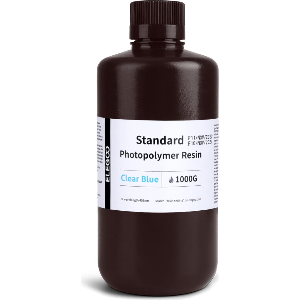 Elegoo Standard Resin Clear Blue - 3DJake UK