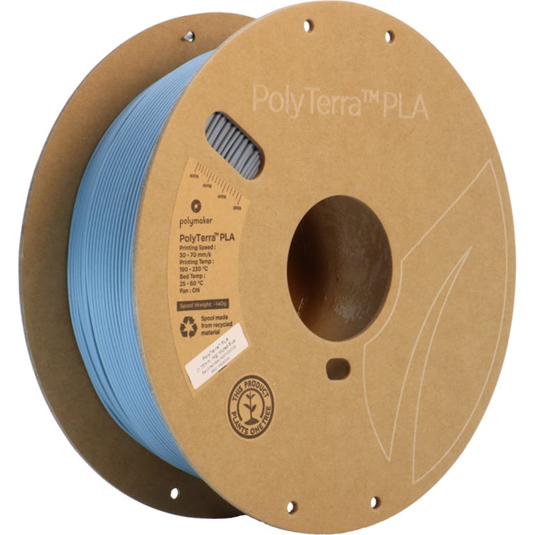 Polymaker PolyTerra PLA Muted Blue - 3DJake France