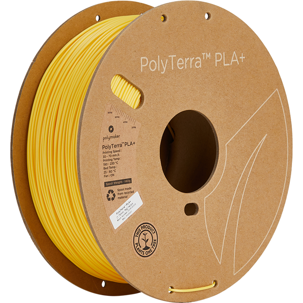 Polymaker PolyTerra PLA+ Yellow - 3DJake España