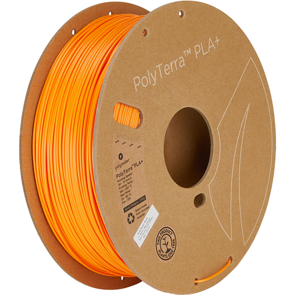 Polymaker PolyTerra PLA+ Orange - 3DJake Portugal