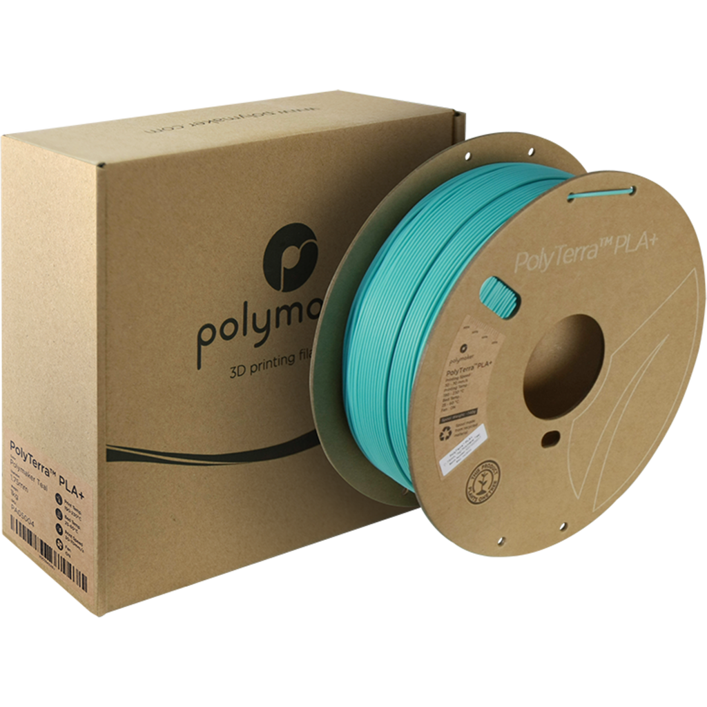 Polymaker PolyTerra PLA+ Teal - 3DJake Nederland