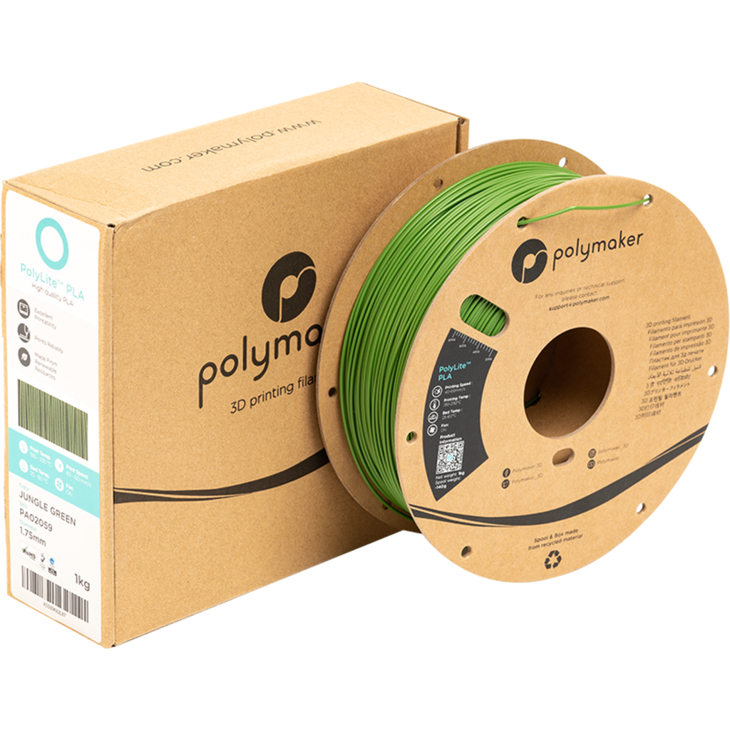 Polymaker PolyLite PLA Jungle Green - 3DJake Nederland