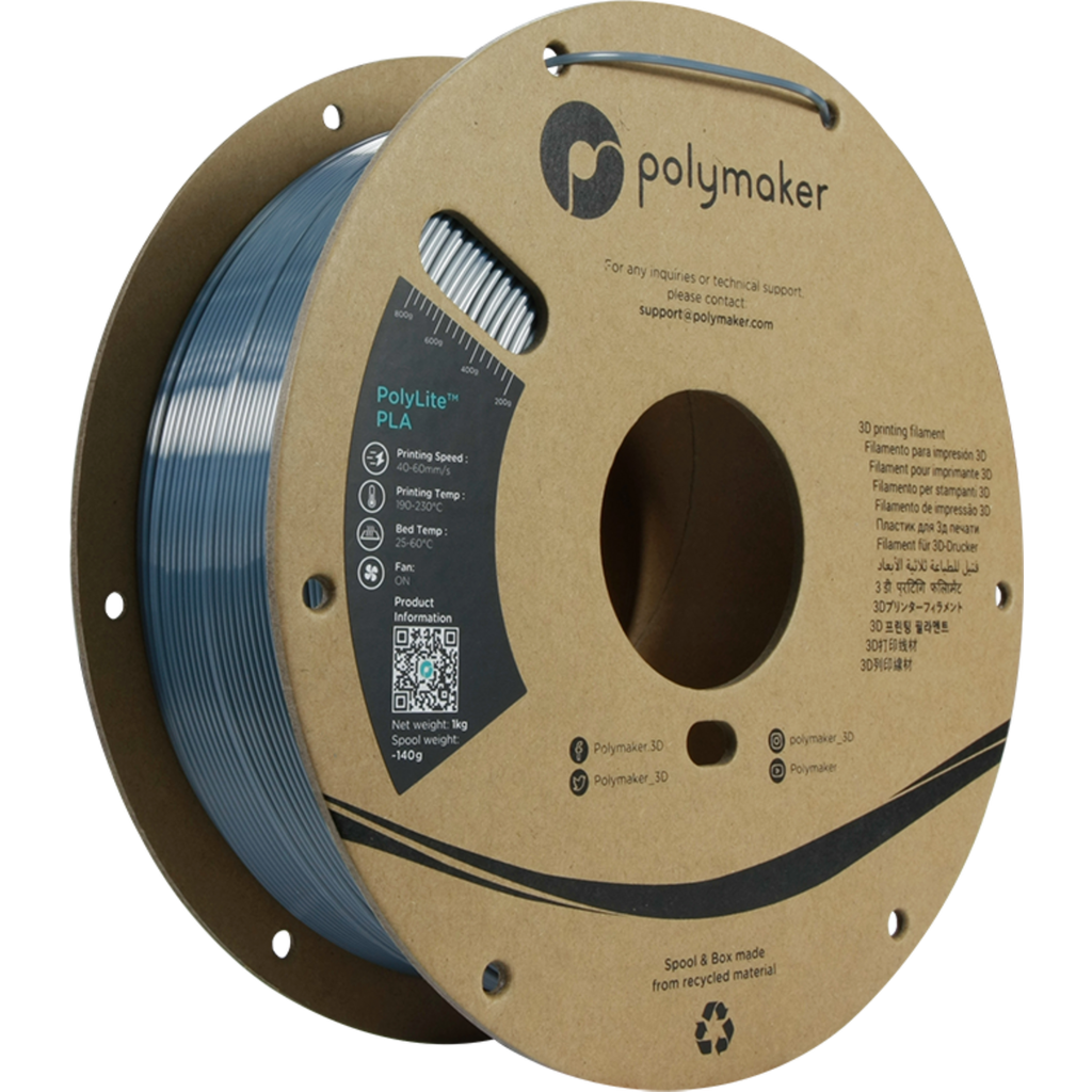 Polymaker PolyLite Silk PLA Chrome - 3DJake International