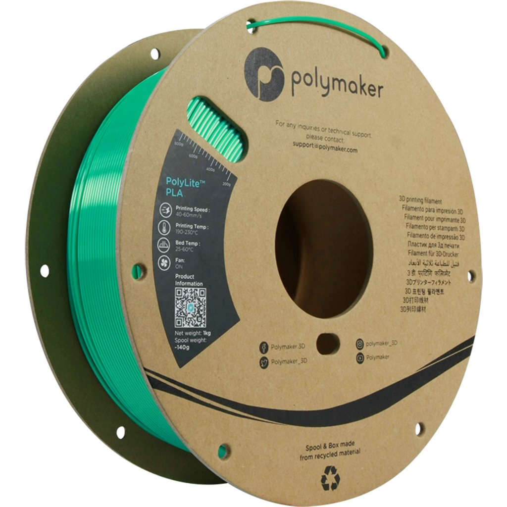 Polymaker PolyLite Silk PLA Green - 3DJake Deutschland