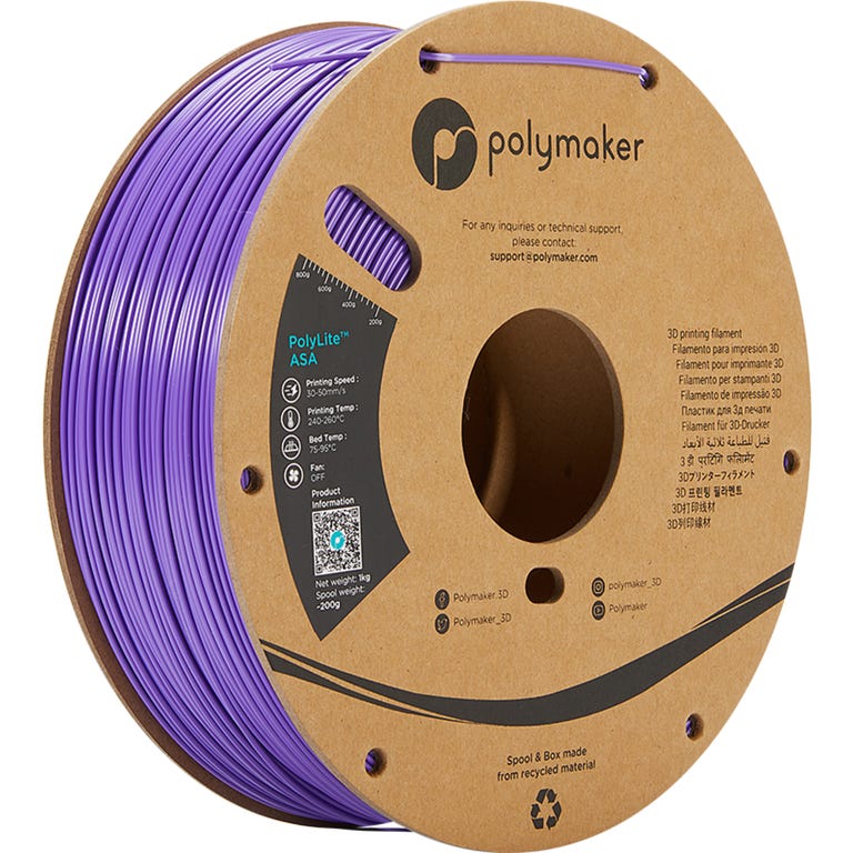 Polymaker PolyLite ASA Purple - 3DJake