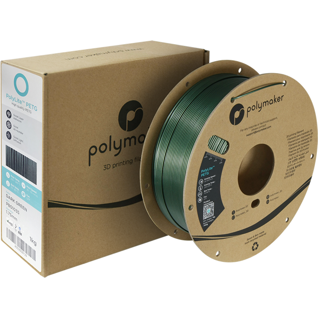 Polymaker PolyLite PETG Dark Green - 3DJake Ireland