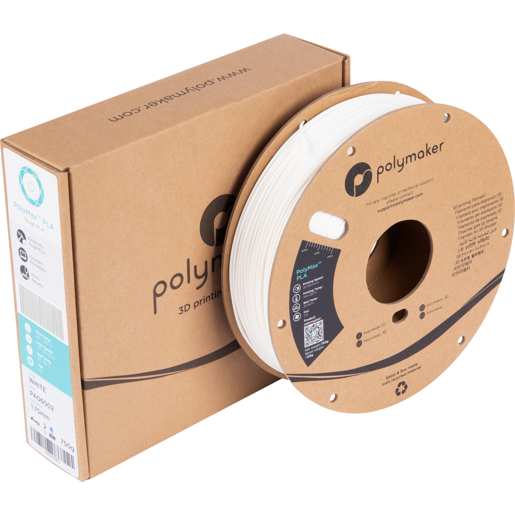 Polymaker PolyMax PLA Weiß - 3DJake Deutschland