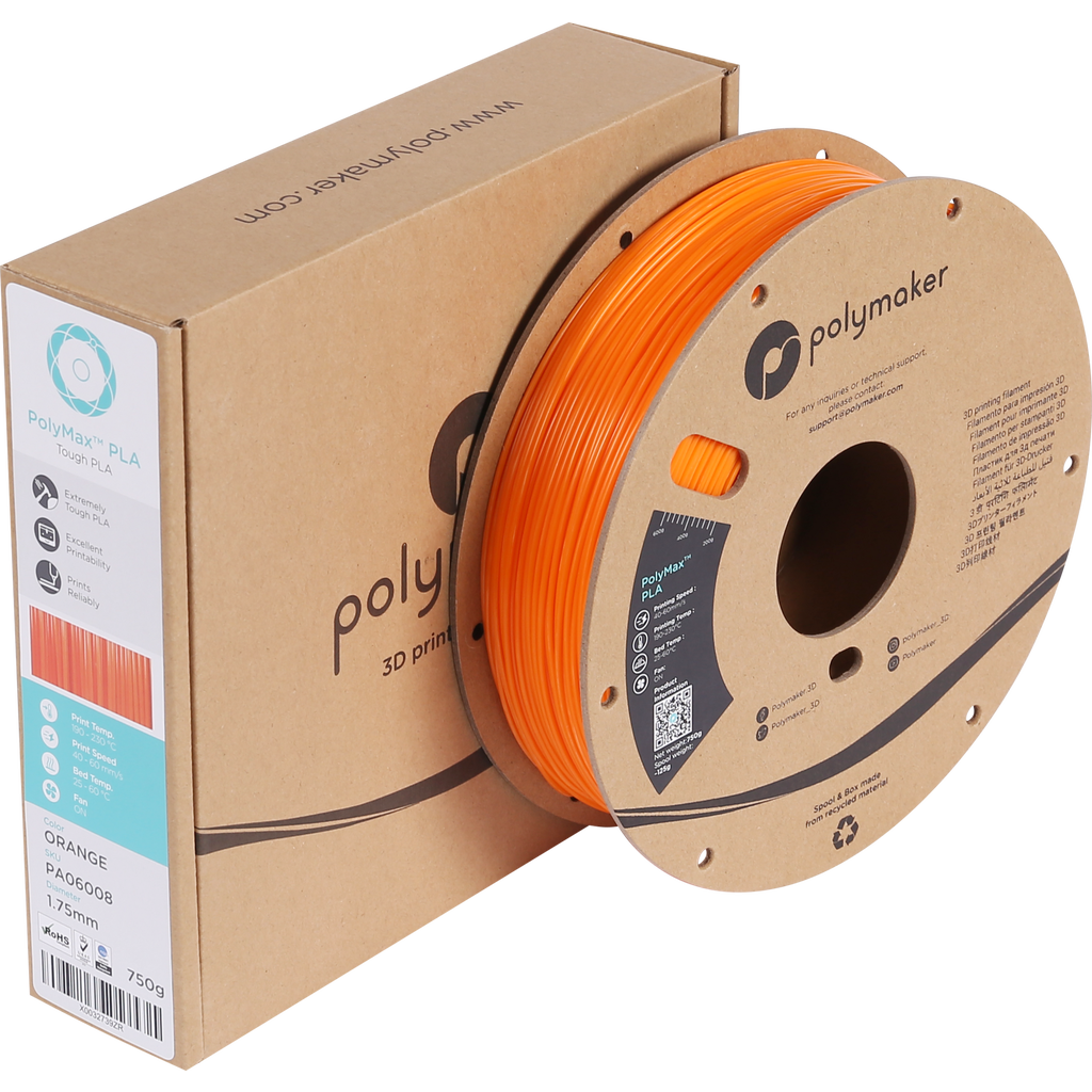 Polymaker PolyMax PLA Orange - 3DJake