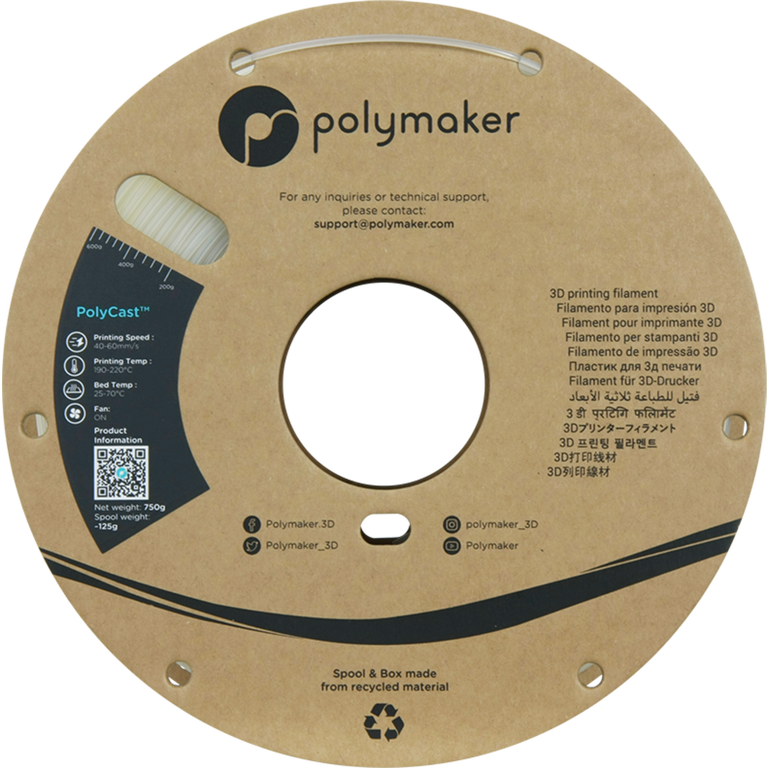 Polymaker PolyCast Natural - 3DJake Nederland