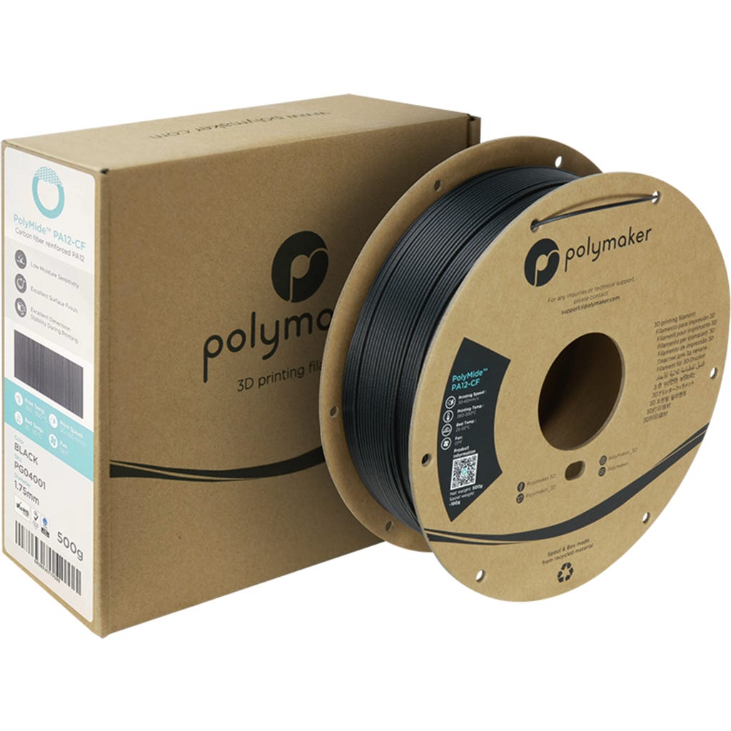 Polymaker Polymide PA12-CF Svart - 3DJake Sverige