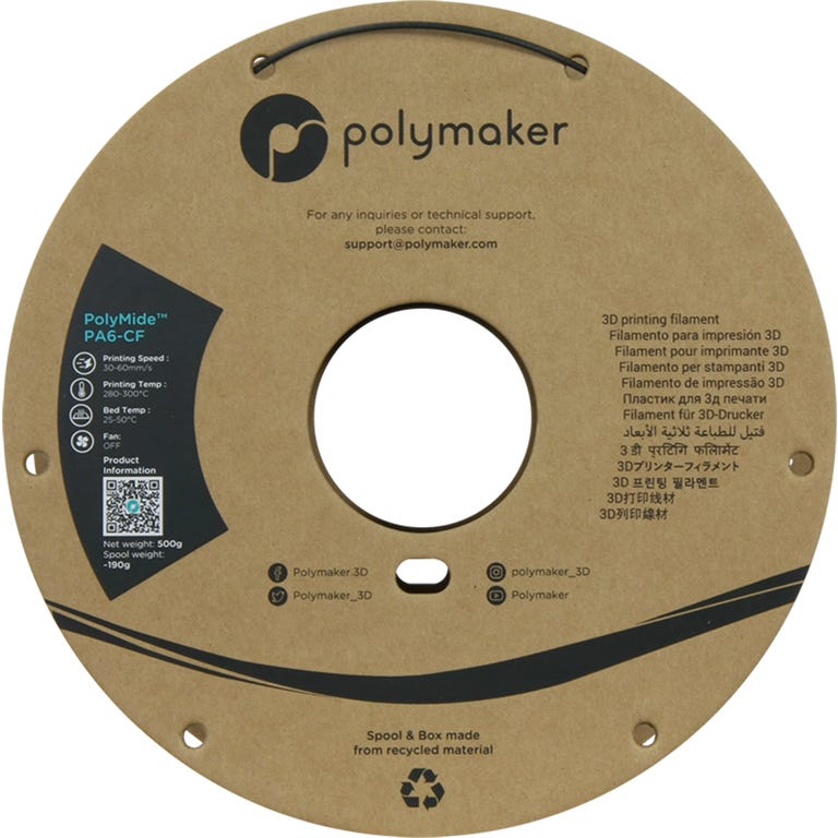 Polymaker PolyMide PA6-CF Black - 3DJake International
