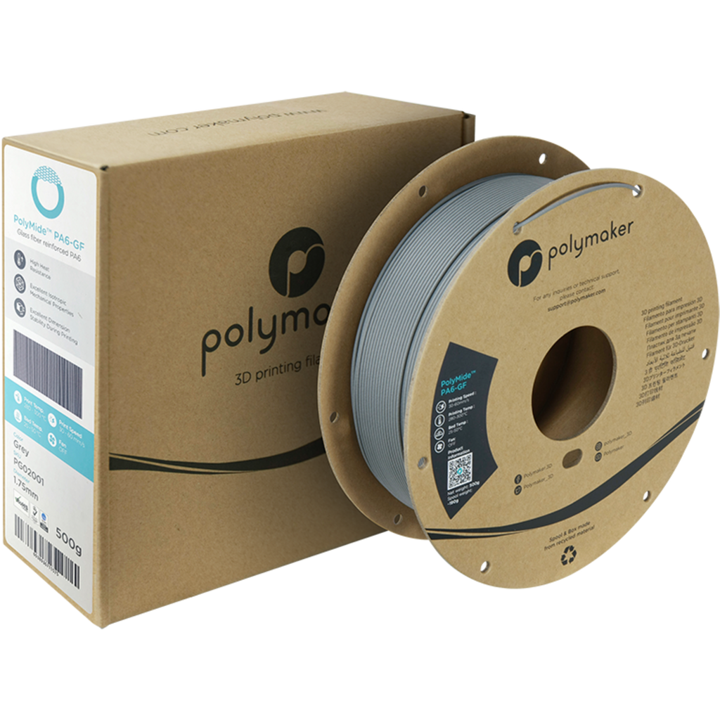 Polymaker PolyMide PA6-GF Grey - 3DJake International
