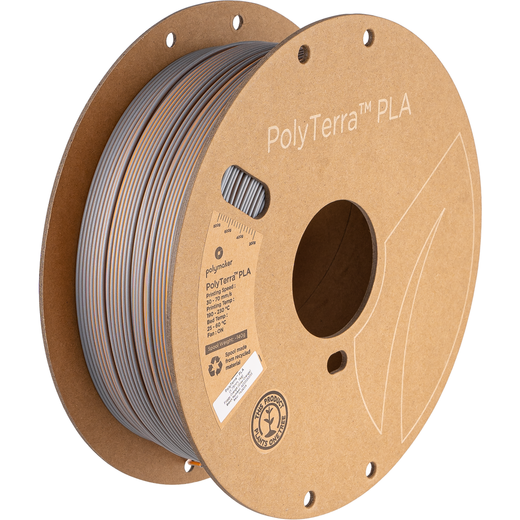 Polymaker PolyTerra PLA Dual Foggy Orange Grey-Orange - 3DJake Deutschland