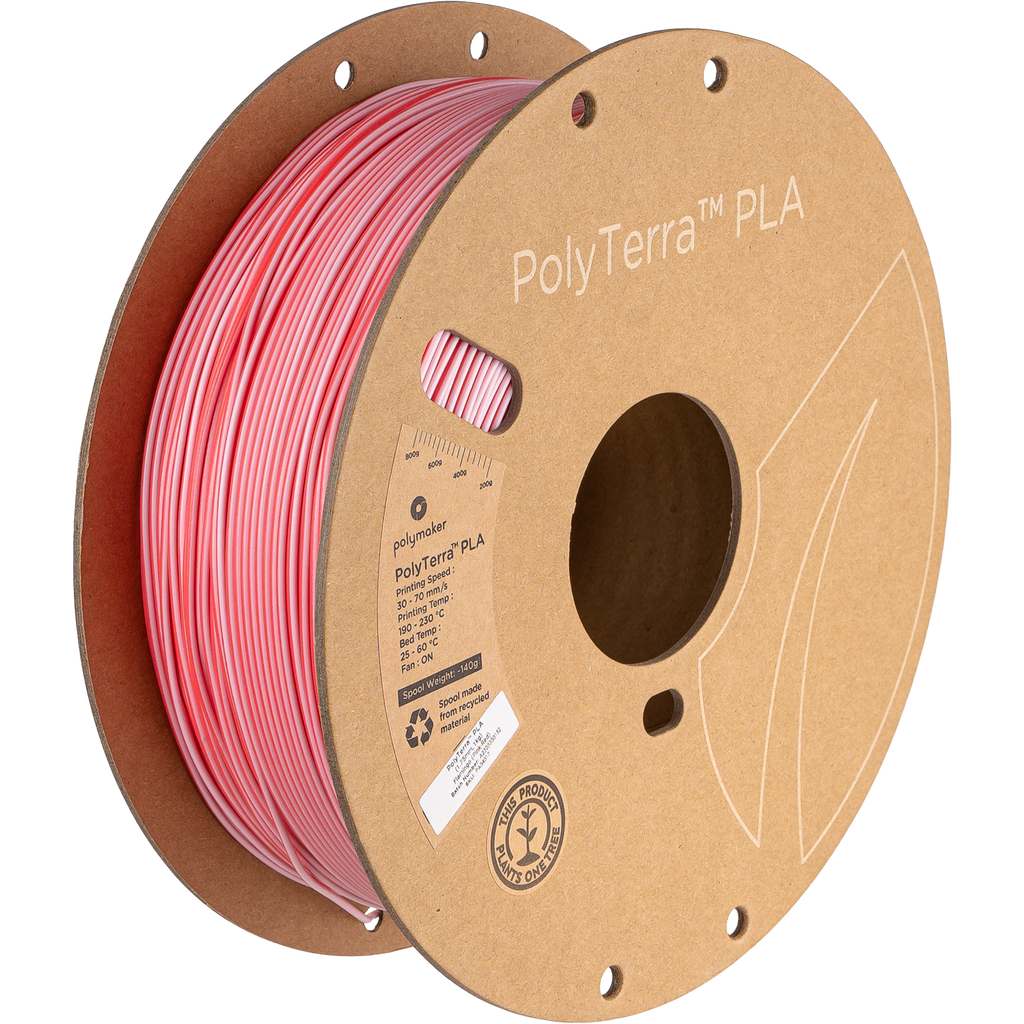 Polymaker PolyTerra PLA Dual Flamingo Pink-Red - 3DJake Österreich