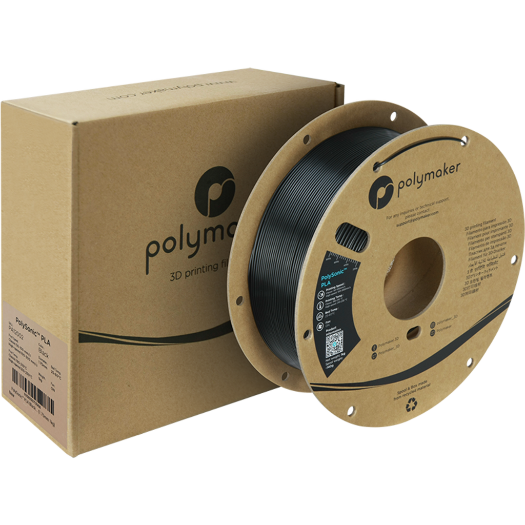 Polymaker PolySonic PLA Black - 3DJake International