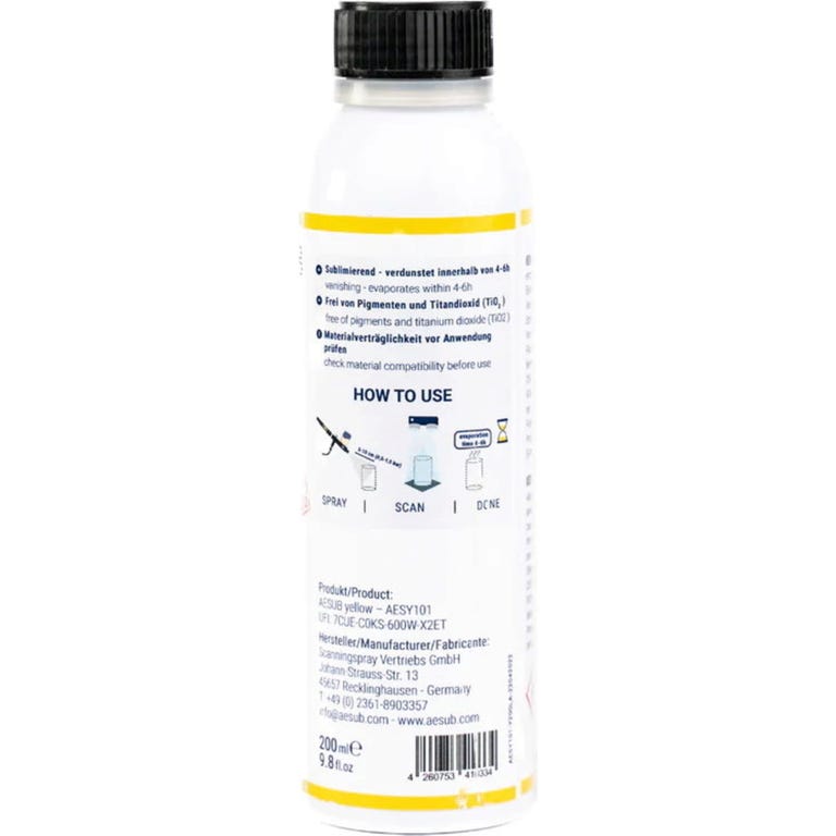 AESUB Yellow Scanning Spray, 200 ml - 3DJake International