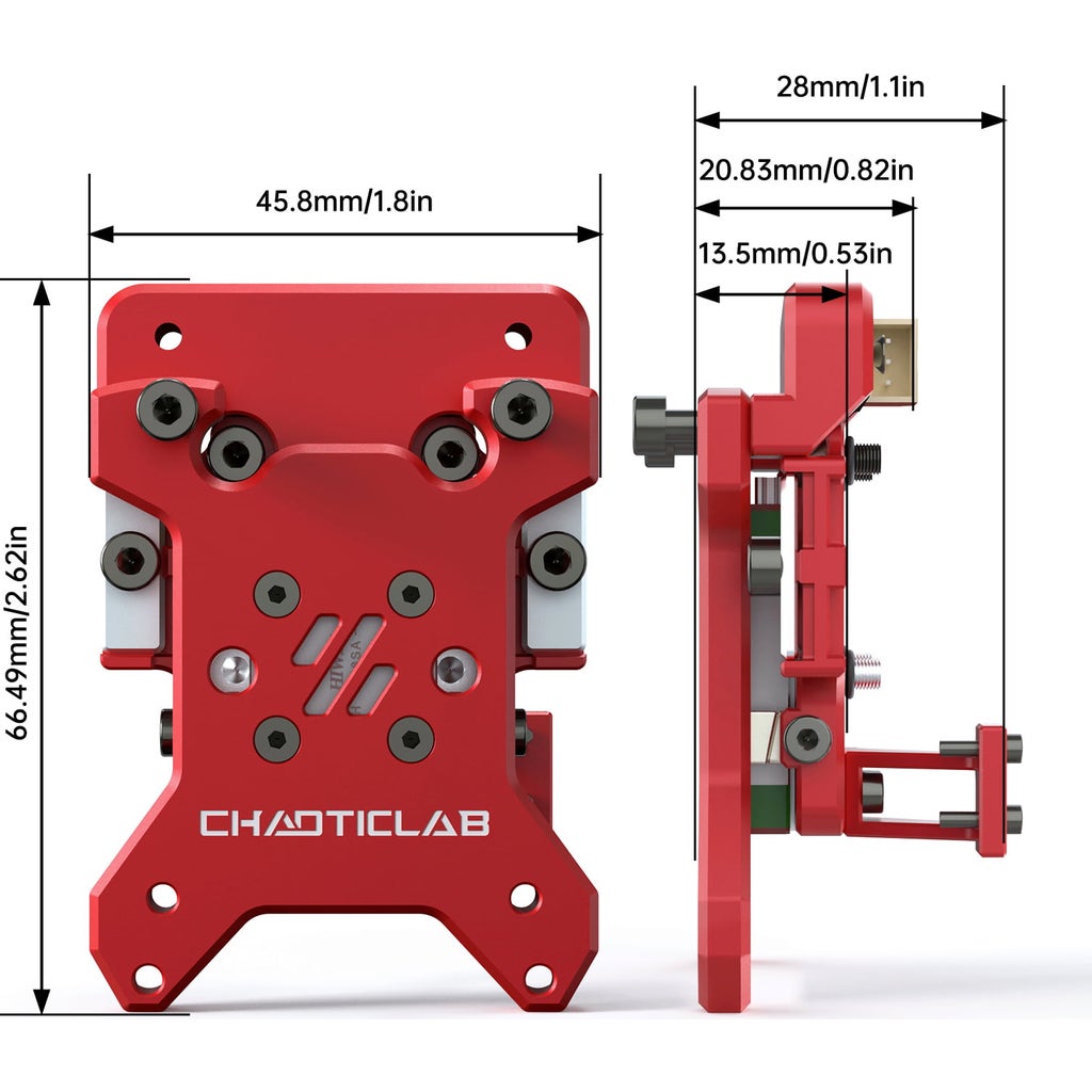 CHAOTICLAB CNC Voron Tap Red V2 - 3DJake France