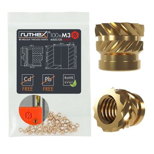 ruthex Threaded Inserts & 3D Printer Accessories - 3DJake International