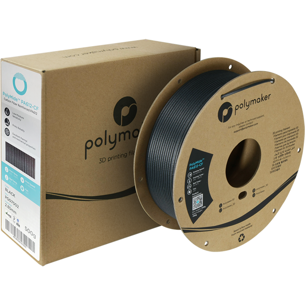 Polymaker PolyMide PA612-CF Schwarz - 3DJake Deutschland