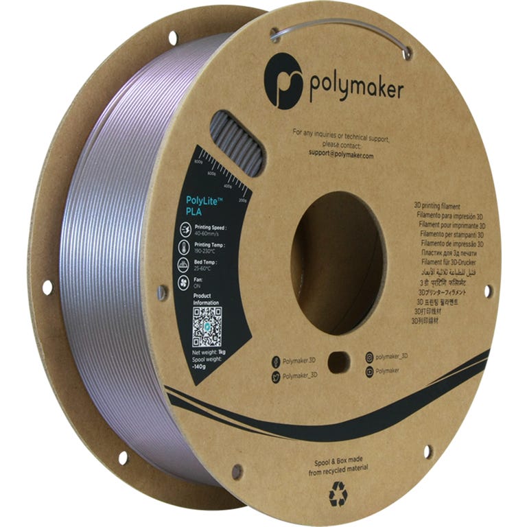 Polymaker PolyLite PLA Starlight Mercury - 3DJake International