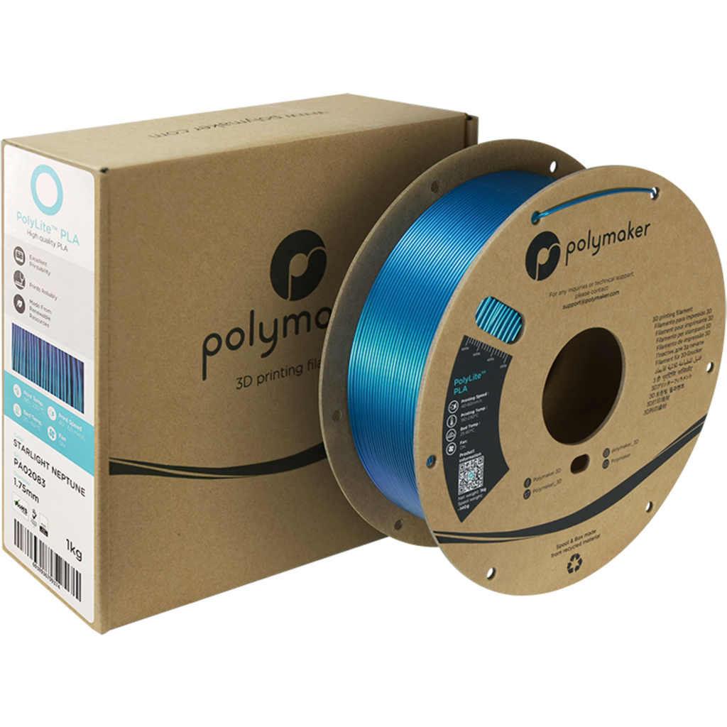 Polymaker PolyLite PLA Starlight Neptune - 3DJake International
