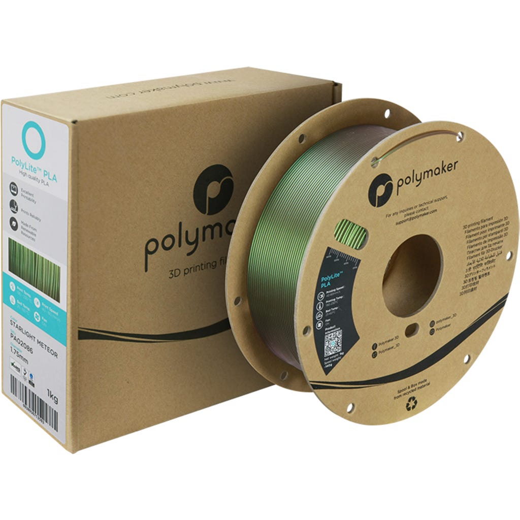 Polymaker PolyLite PLA Starlight Meteor - 3DJake Nederland