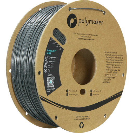 Polymaker PolyLite ABS Galaxy Dark Grey - 3DJake International