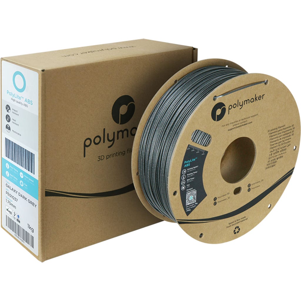 Polymaker PolyLite ABS Galaxy Dark Grey - 3DJake International