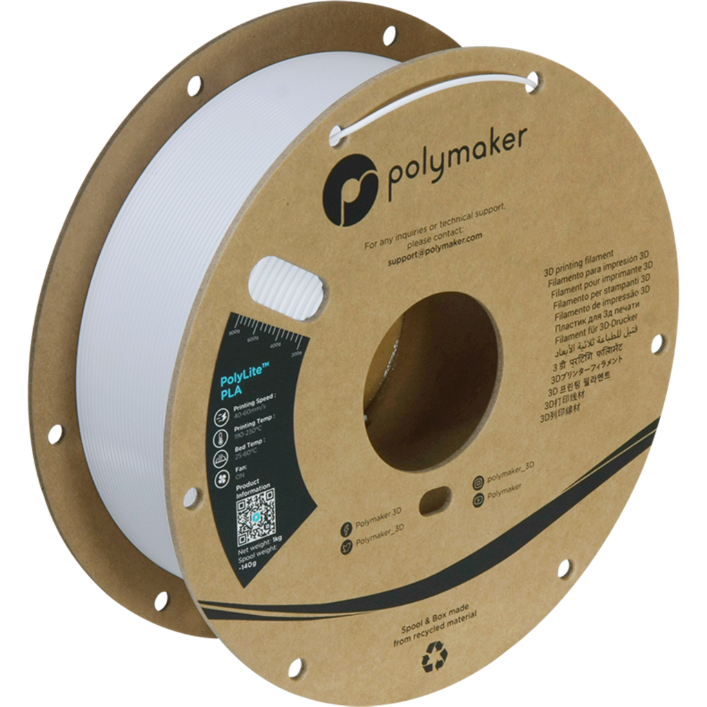 Polymaker PolyLite PLA Cold White - 3DJake Hrvatska