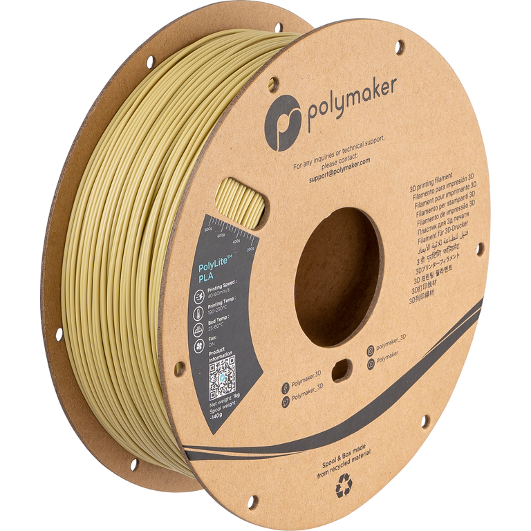 Polymaker PolyLite PLA Beige - 3DJake France