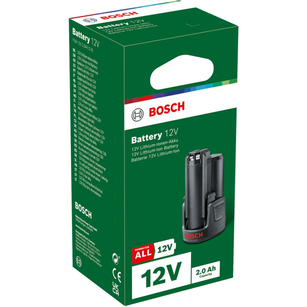 Bosch Home & Garden Battery Pack PBA 12V - 3DJake International