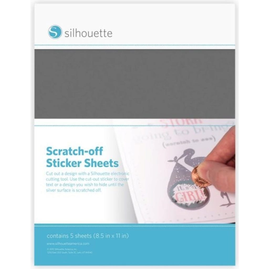 Silhouette Scratch-off Sticker Sheets - 3DJake Suisse